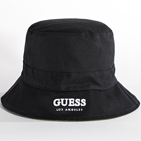 Guess - Bob Réversible AM9052 Noir Vert Kaki - LaBoutiqueOfficielle.com