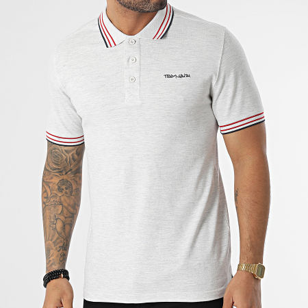 Teddy Smith - Polo Manches Courtes Pasian Beige Chiné ...