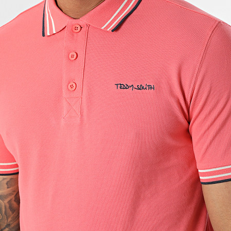 Teddy Smith - Polo Manches Courtes Pasian Rose - LaBoutiqueOfficielle.com