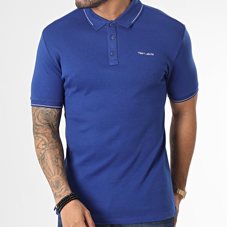 Teddy Smith - Polo Manches Courtes Joey Bleu Roi - LaBoutiqueOfficielle.com