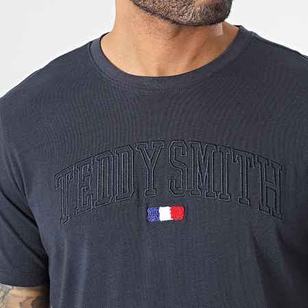 Teddy Smith - Tee Shirt Teven Bleu Marine - LaBoutiqueOfficielle.com