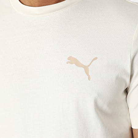 Puma - Tee Shirt 673296 Beige Clair - LaBoutiqueOfficielle.com
