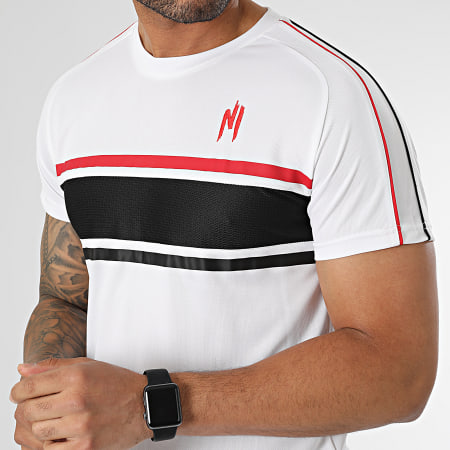 NI by Ninho - Tee Shirt Diamond TS-017 Blanc Rouge ...