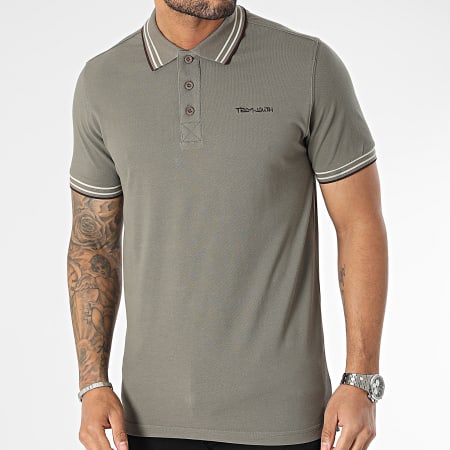 Teddy Smith - Polo Manches Courtes Pasian Vert Kaki Clair ...