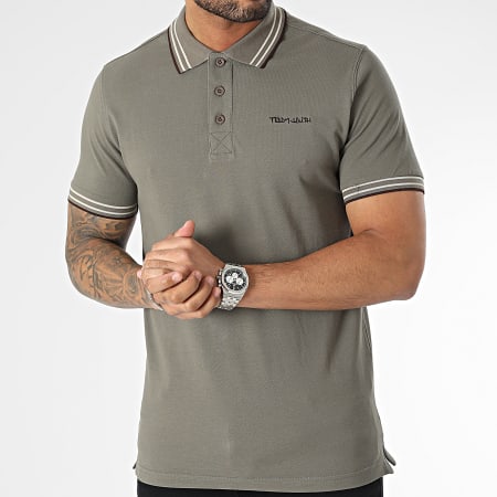 Teddy Smith - Polo Manches Courtes Pasian Vert Kaki Clair ...