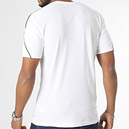 Adidas Sportswear - Tee Shirt Col V A Bandes Tiro 23 HR4610 Blanc ...