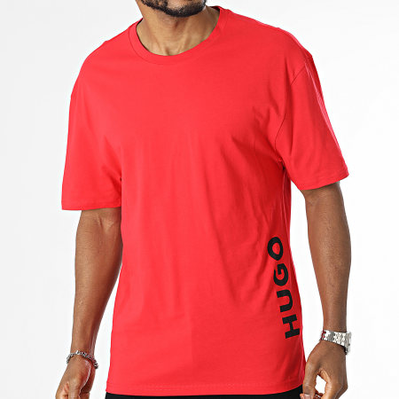 HUGO - Tee Shirt Relaxed 50493727 Rouge - LaBoutiqueOfficielle.com