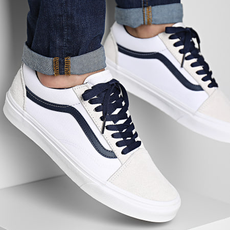 Vans - Baskets Old Skool 5UFYY21 Vans Club White Navy ...