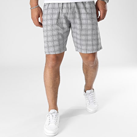 Classic Series - Short Chino A Carreaux Jenson Gris ...