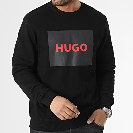 HUGO - Sweat Crewneck 50467944 Noir - LaBoutiqueOfficielle.com