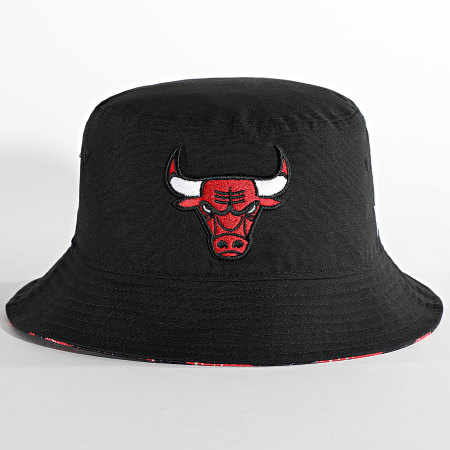 New Era - Bob Print Infill Chicago Bulls Noir - LaBoutiqueOfficielle.com