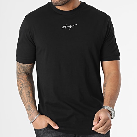 HUGO - Tee Shirt Dontevideo 50486471 Noir - LaBoutiqueOfficielle.com
