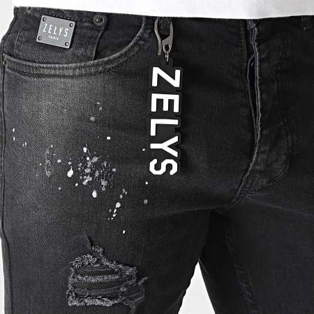 Zelys Paris - Jean Skinny Pedro Noir - LaBoutiqueOfficielle.com
