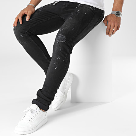 Zelys Paris - Jean Skinny Pedro Noir - LaBoutiqueOfficielle.com