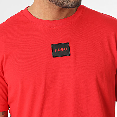HUGO - Tee Shirt 50447978 Rouge - LaBoutiqueOfficielle.com