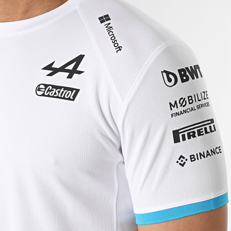 Kappa - Tee Shirt Abolim Alpine F1 Blanc - LaBoutiqueOfficielle.com