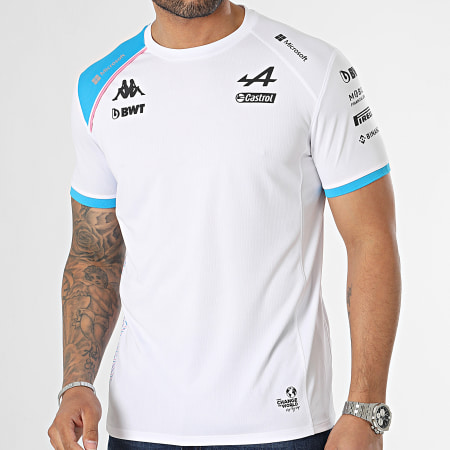 Kappa - Tee Shirt Abolim Alpine F1 Blanc - LaBoutiqueOfficielle.com