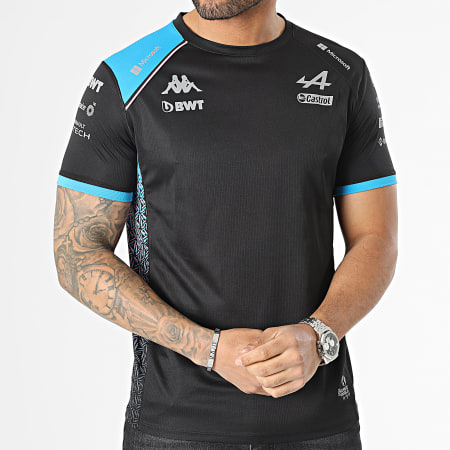 Kappa - Tee Shirt Abolim Alpine F1 Noir - LaBoutiqueOfficielle.com
