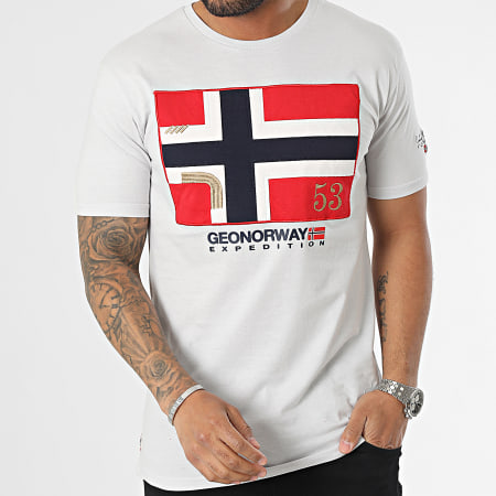Geographical Norway - Tee Shirt Blanc - LaBoutiqueOfficielle.com