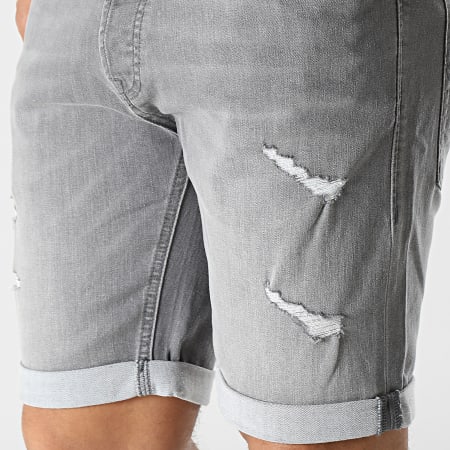 Jack And Jones - Short Jean Rick Original Gris - LaBoutiqueOfficielle.com