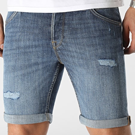 Jack And Jones - Short Jean Rick Fox Bleu Denim - LaBoutiqueOfficielle.com