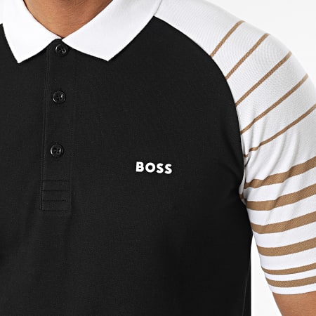 BOSS - Polo Manches Courtes Paule 3 50494331 Noir ...