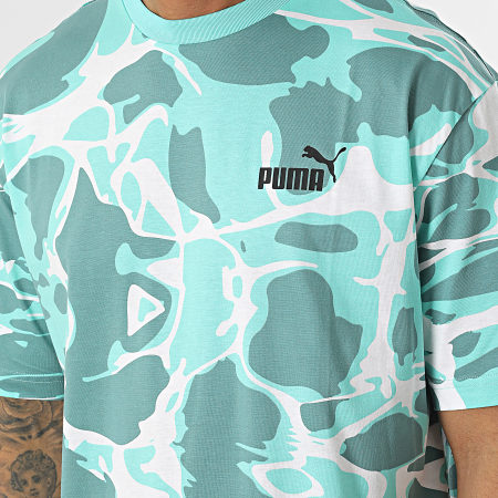 Puma - Tee Shirt Summer Splash 677096 Turquoise - LaBoutiqueOfficielle.com
