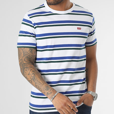 Levi's - Tee Shirt 56605 Blanc Bleu Vert - LaBoutiqueOfficielle.com
