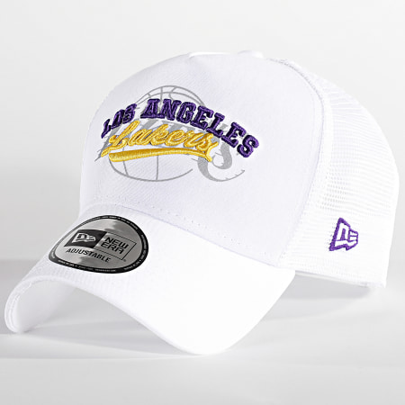 New Era - Los Angeles Lakers Logo Overlay Trucker Cap Blanco - Ryses
