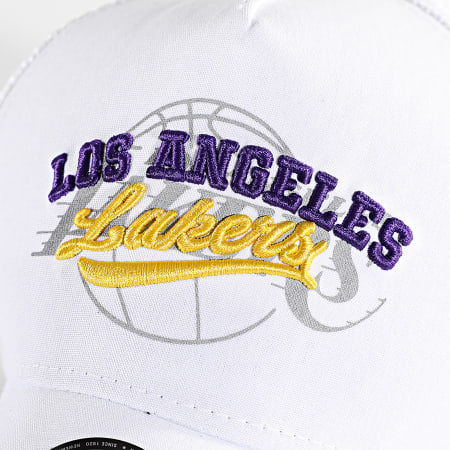 New Era - Los Angeles Lakers Logo Overlay Trucker Cap Blanco - Ryses