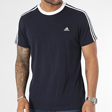 Adidas Sportswear - Tee Shirt A Bandes HC0105 Bleu Marine ...
