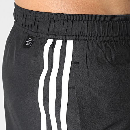 Adidas Sportswear - Short De Bain A Bandes 3 Stripes CLX HT4367 Noir ...