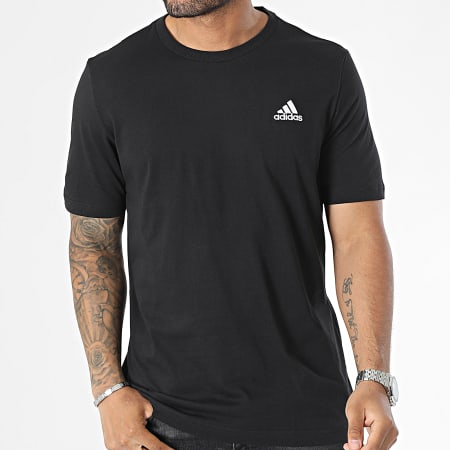 Adidas Sportswear - Tee Shirt SL SJ IC9282 Noir - LaBoutiqueOfficielle.com