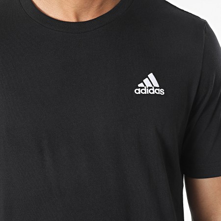 Adidas Sportswear - Tee Shirt SL SJ IC9282 Noir - LaBoutiqueOfficielle.com