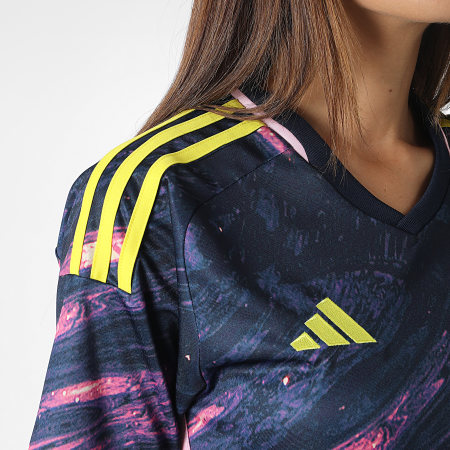 Adidas Sportswear - Tee Shirt A Bandes Femme FCF HS7544 Bleu Marine ...