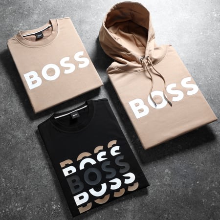 BOSS - Tee Shirt Tiburt 414 50495735 Noir - LaBoutiqueOfficielle.com