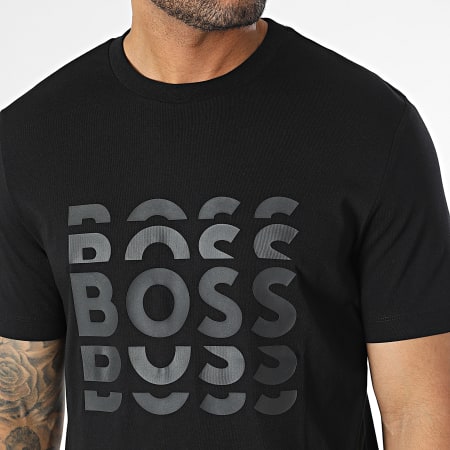 BOSS - Tee Shirt Tiburt 414 50495735 Noir - LaBoutiqueOfficielle.com