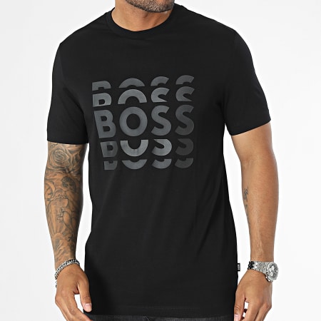 BOSS - Tee Shirt Tiburt 414 50495735 Noir - LaBoutiqueOfficielle.com