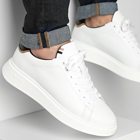 BOSS - Baskets Bulton Runner 50497880 Natural - LaBoutiqueOfficielle.com