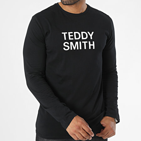 Teddy Smith - Tee Shirt Manches Longues 11014748D Noir ...
