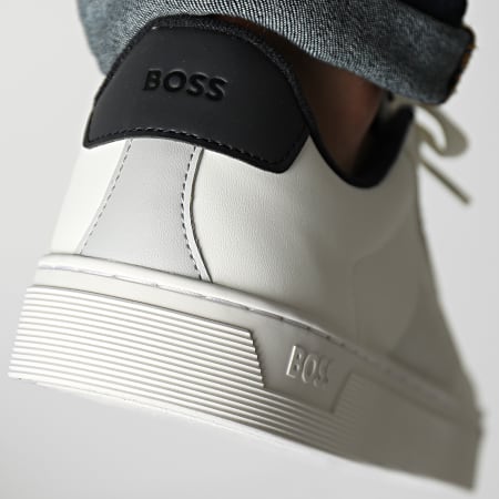 BOSS - Baskets Rhys Tennis 50498896 Open White - LaBoutiqueOfficielle.com