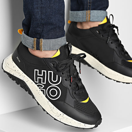 HUGO - Baskets Kane Runner 50498701 Black - LaBoutiqueOfficielle.com