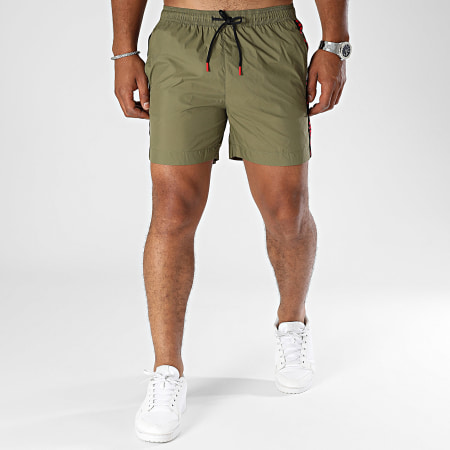 HUGO - Short De Bain FAB 50500973 Vert Kaki - LaBoutiqueOfficielle.com
