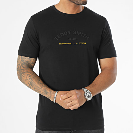 Teddy Smith - Tee Shirt Wild 11016714D Noir - LaBoutiqueOfficielle.com
