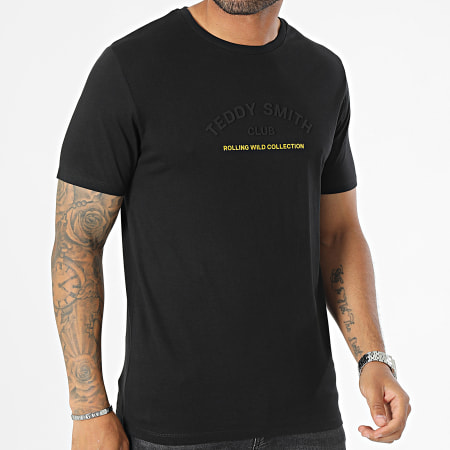 Teddy Smith - Tee Shirt Wild 11016714D Noir - LaBoutiqueOfficielle.com