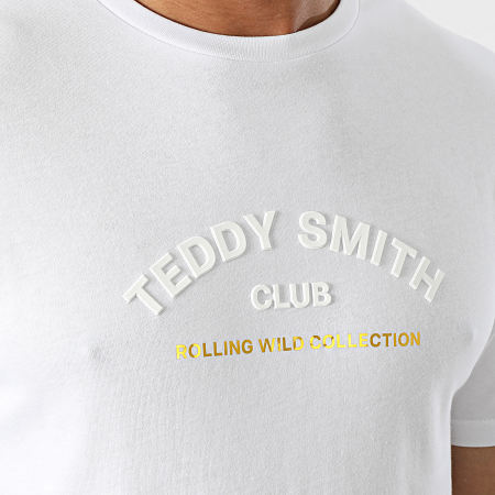 Teddy Smith - Tee Shirt Wild 11016714D Blanc - LaBoutiqueOfficielle.com