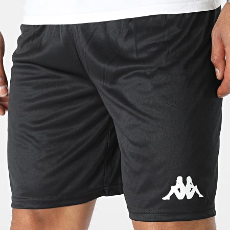 Kappa - Short Jogging Borgo 321446W Noir - LaBoutiqueOfficielle.com