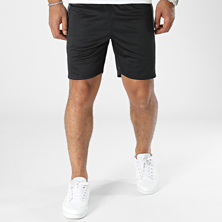 Kappa - Short Jogging A Bandes Gondo 351F5XW Noir Doré ...