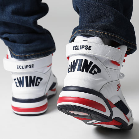 Ewing Athletics - Baskets Eclipse 1EW90152 White Navy Red ...