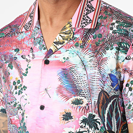 Zelys Paris - Ensemble Chemise Manches Courtes Et Short Jogging Rose ...